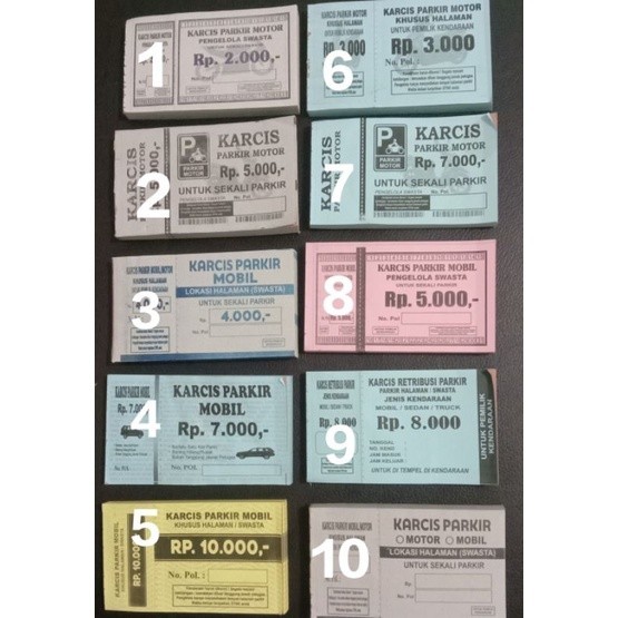 Jual Karcis Parkir | Shopee Indonesia