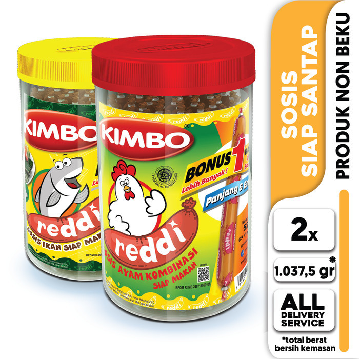 Jual KIMBO Reddi Sosis Ayam & Ikan Rasa Otak-otak Toples | Shopee Indonesia