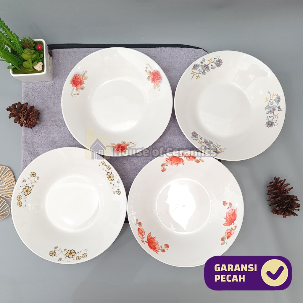 Jual SW8 Piring Keramik Makan (4 VARIAN) 8 Inch 20 Cm Piring Makan ...