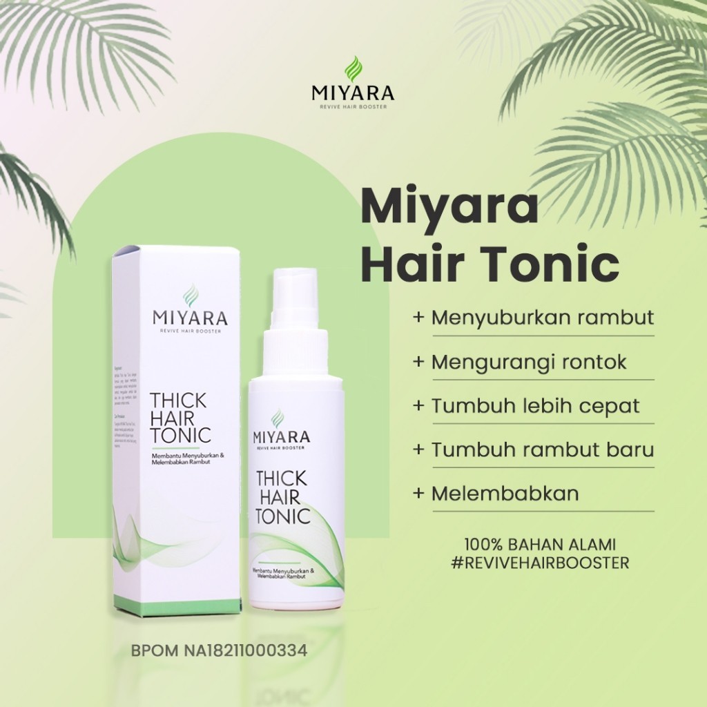 Jual Miyara Hair Tonic 100 ml - Perawatan Rambut Rontok dan Berketombe ...