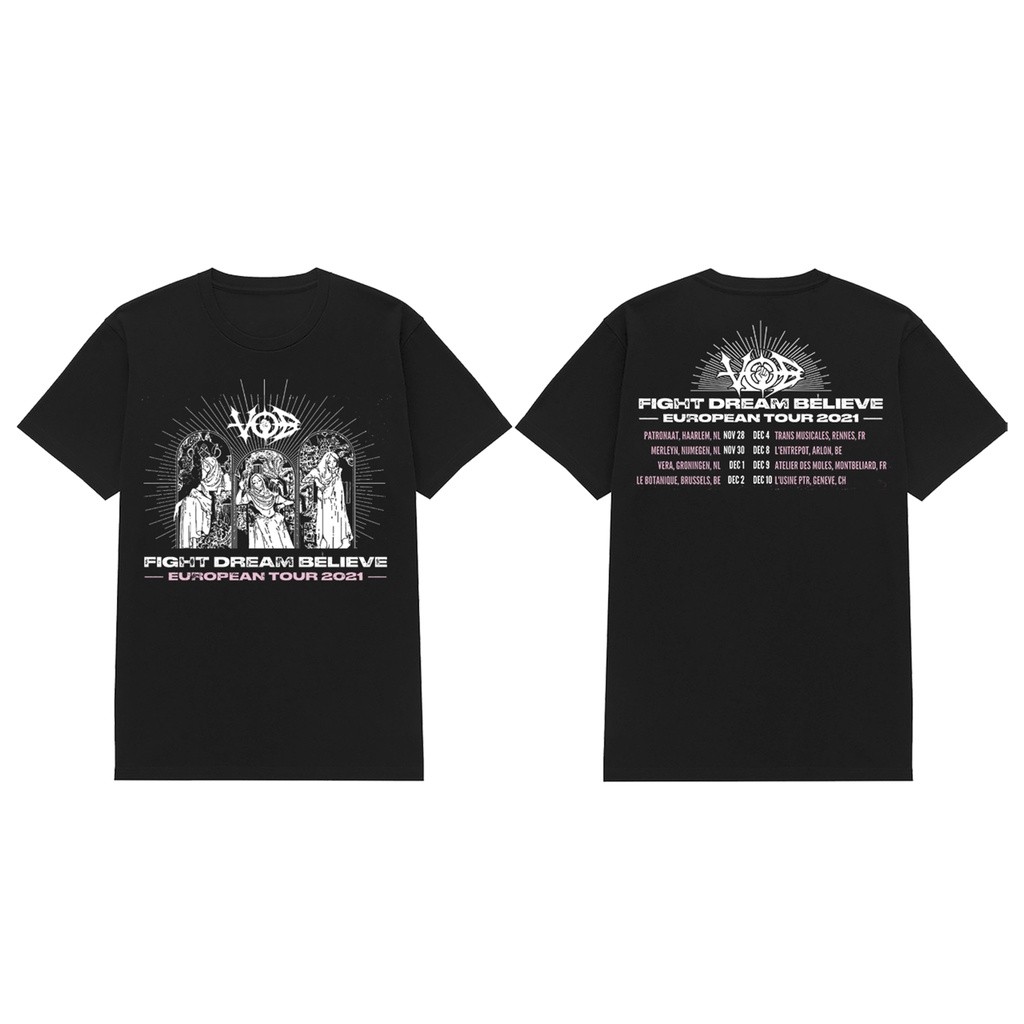 Jual T-shirt Band Voice Of Baceprot Fight Dream Believe European Tour ...