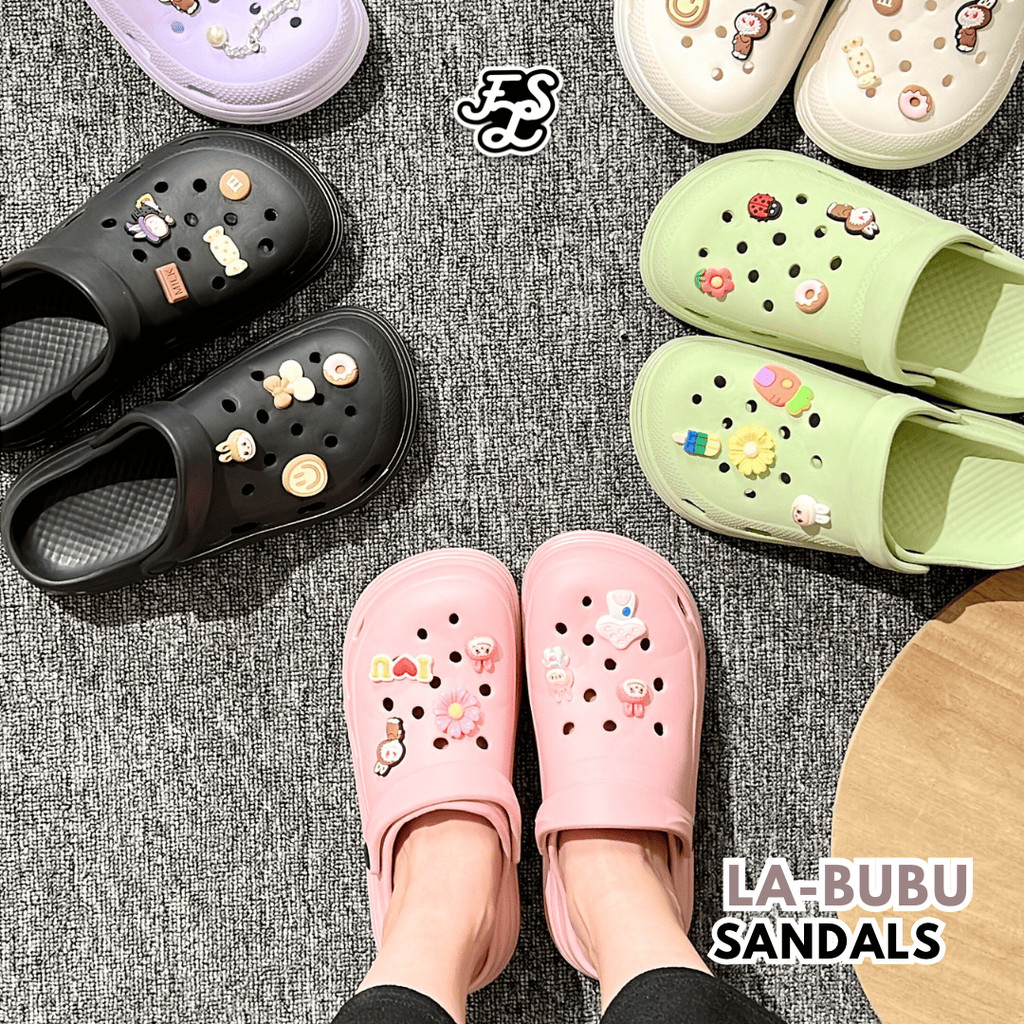 Jual LUMMYSHOP Labubu Sandal Baim Karakter Jibitz Labubu Limited ...