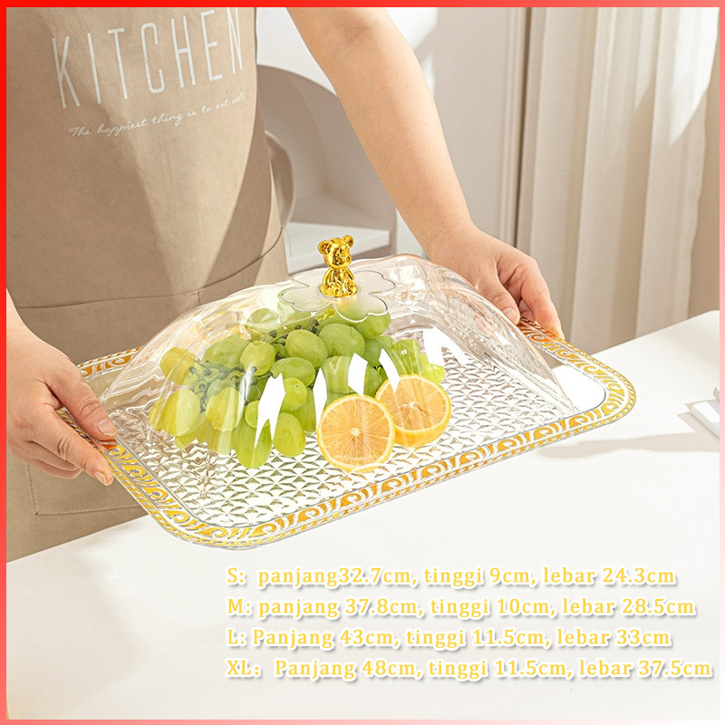 Jual Tempat roti/kue kotak roti aesthetic tempat saji dengan Tutup ...