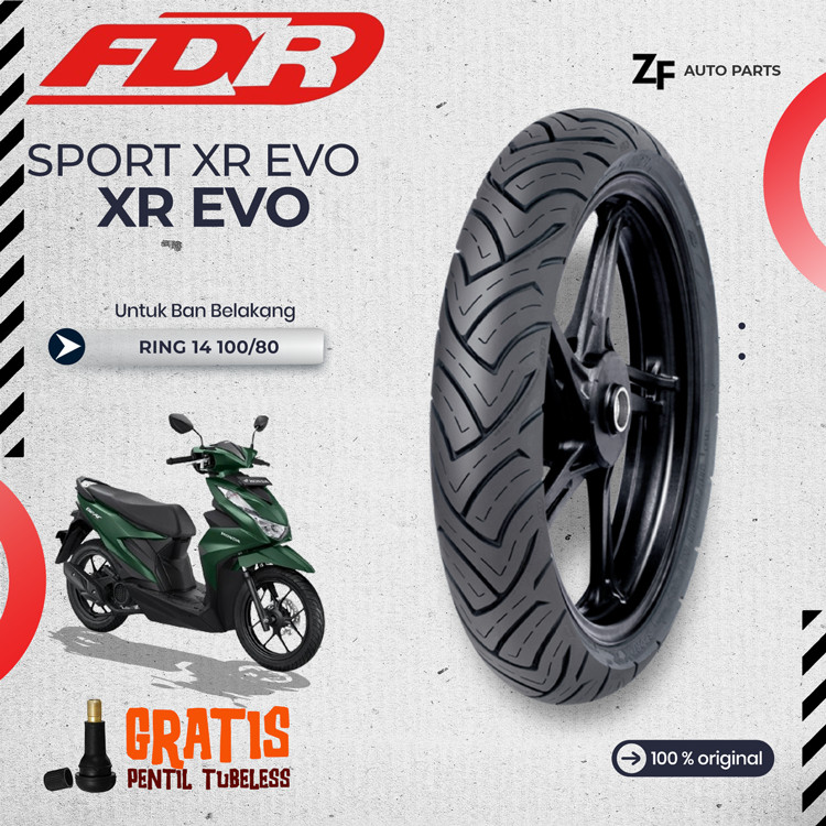 Jual SEPASANG / SATUAN BAN AEROX FDR SPORT XR EVO MATIC Ring 14 TUBELESS VARIO PCX | Shopee ...