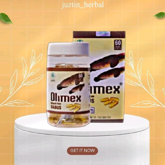 Jual OLIMEX Kapsul Minyak Ikan Gabus isi 60 Kapsul | Shopee Indonesia