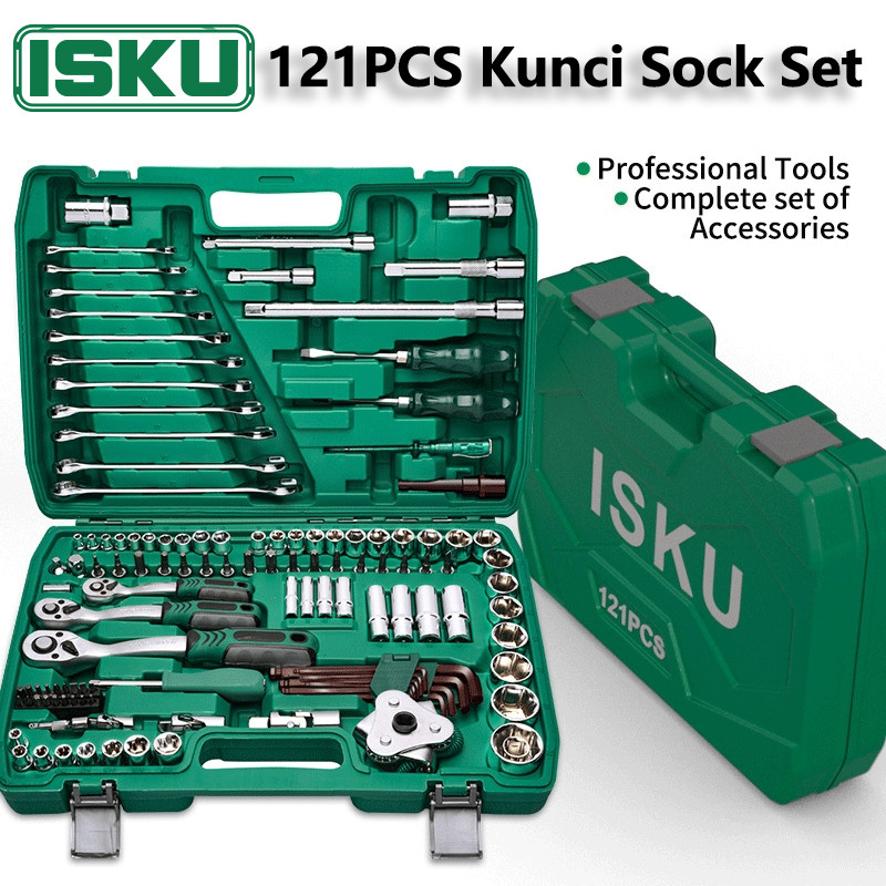 Jual Isku Kunci Ring Pas Set Kunci Sok Set 82pcs Kunci Sok Bengkel 61 ...
