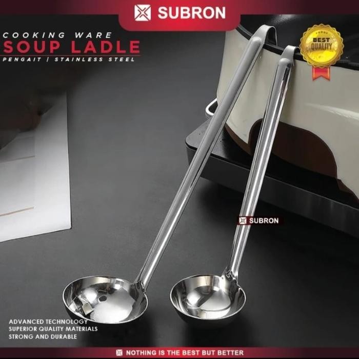 Jual Ladle Soup Sendok Sop Centong Pengait Stainless - 36 CM | Shopee ...