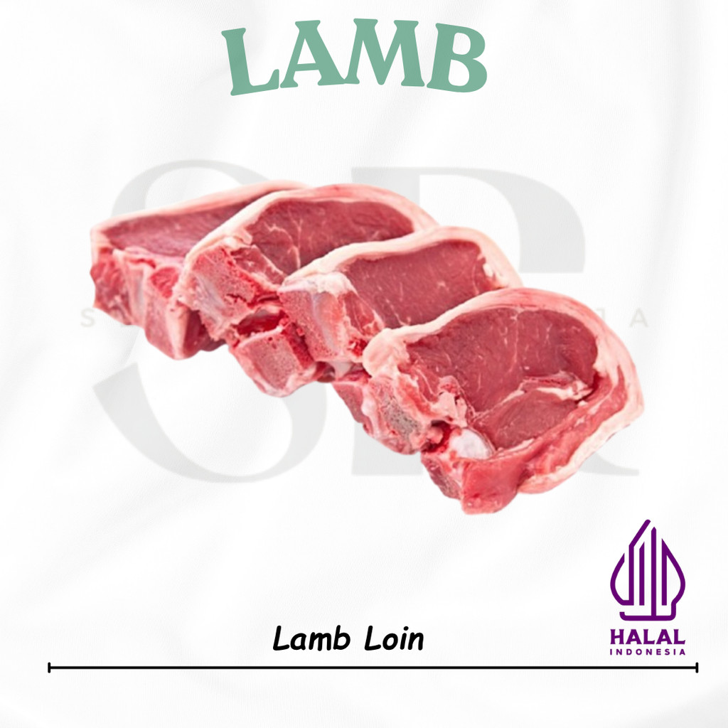 Jual Lamb Loin Steak Daging Steak Domba Impor AUS 500-1Kg Frozen ...