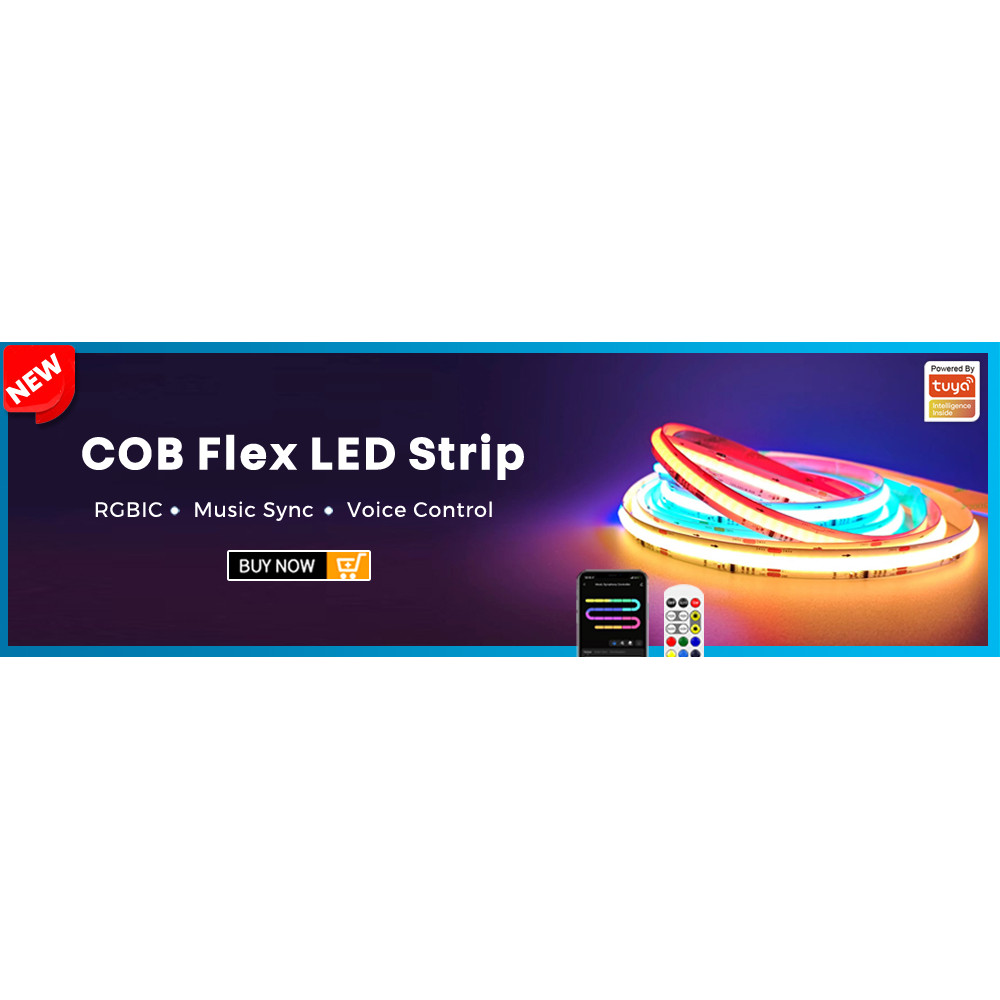 Jual WLED Controller ESP32 RGBIC COB LED Strip Light Tape Kit Sound ...