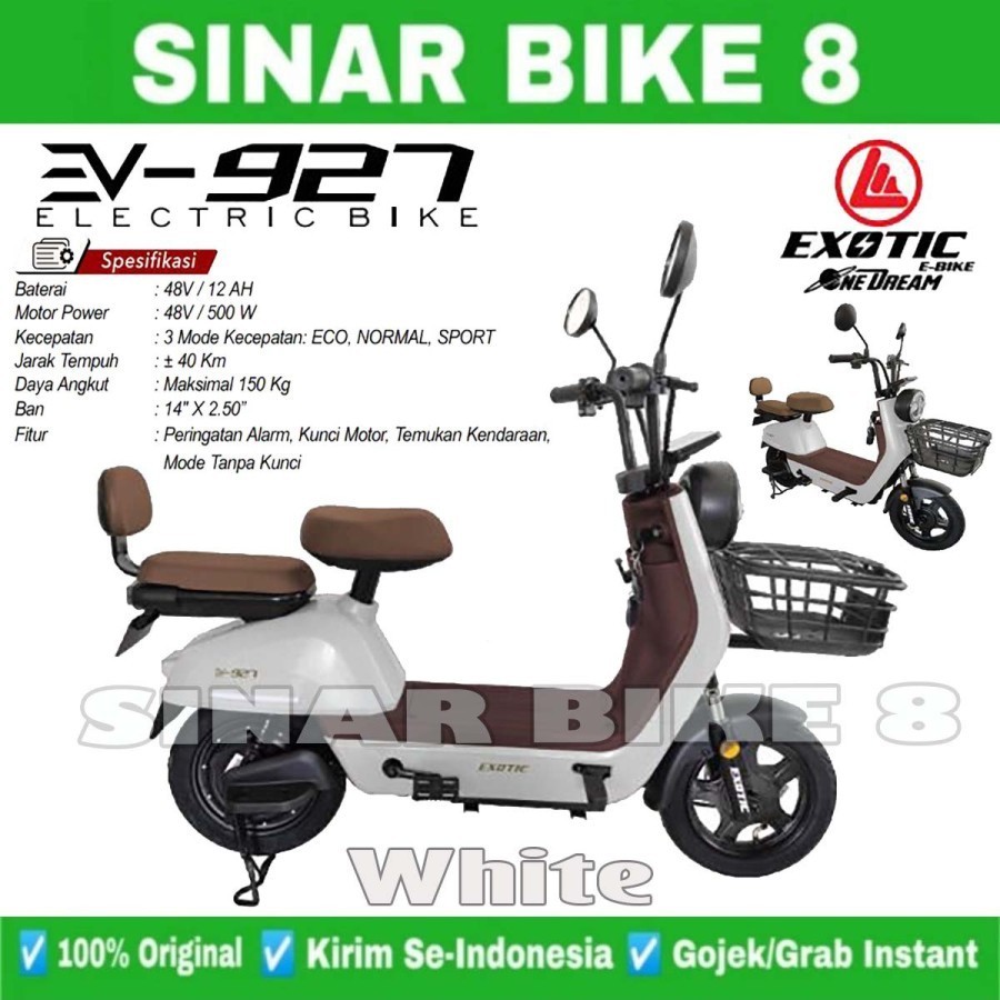 Jual Sepeda Listrik Electric E Bike EXOTIC EXOTIC EV 927 BY PACIFIC 500 ...
