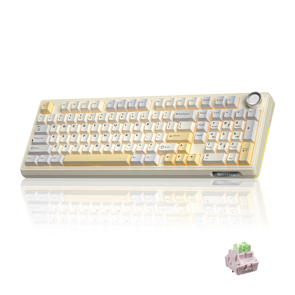 Jual SOLAKAKA Ki99 Pro Wireless Mechanical Keyboard 99 Keys Tri-mode ...