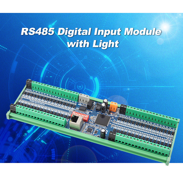 Jual Huaqingjun 64-Channel RS485 Digital Inputs Module LAN Data ...