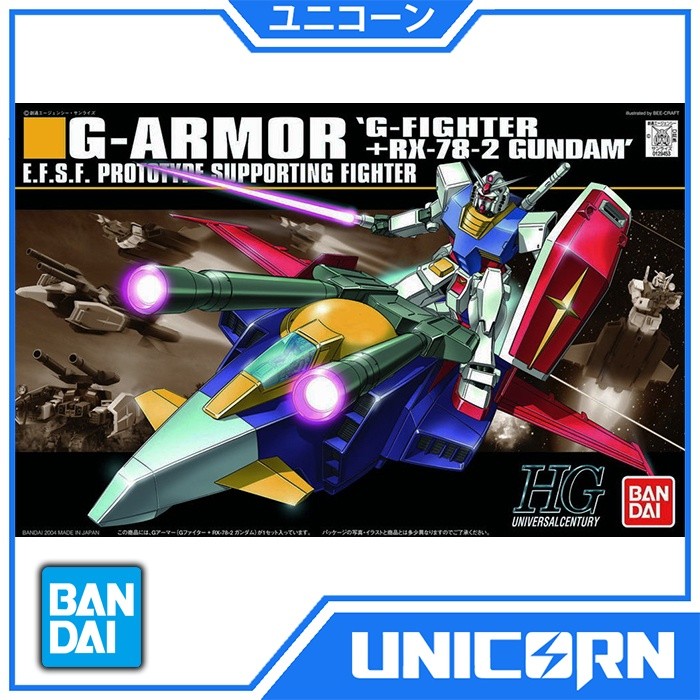 Jual HGUC 1/144 G-Armor + Rx 78-2 Gundam Bandai / High Grade G-Fighter + Rx-78-2 Gundam | Shopee ...
