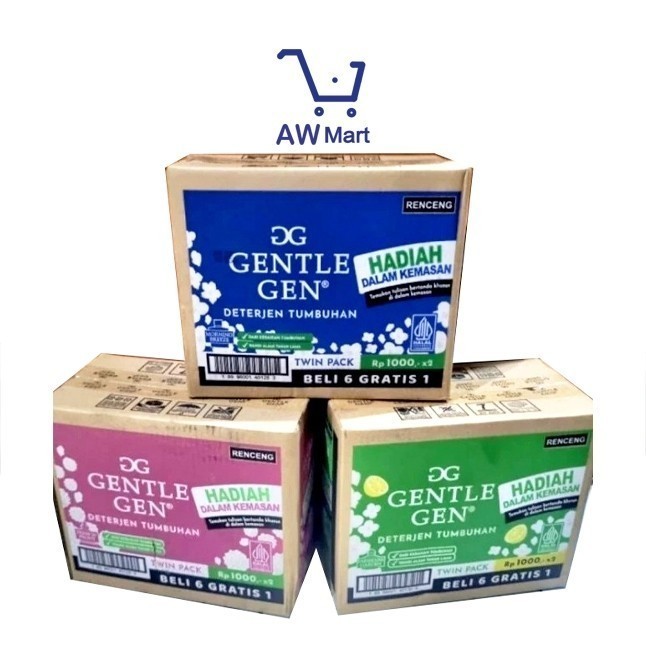 Jual 1 DUS GENTLE GEN RENCENG - BIRU , IJO , MERAH | Shopee Indonesia