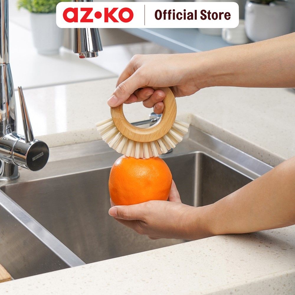 Jual AZKO Proclean 10 cm Sikat Pembersih Buah - Krem Alat Kebersihan ...