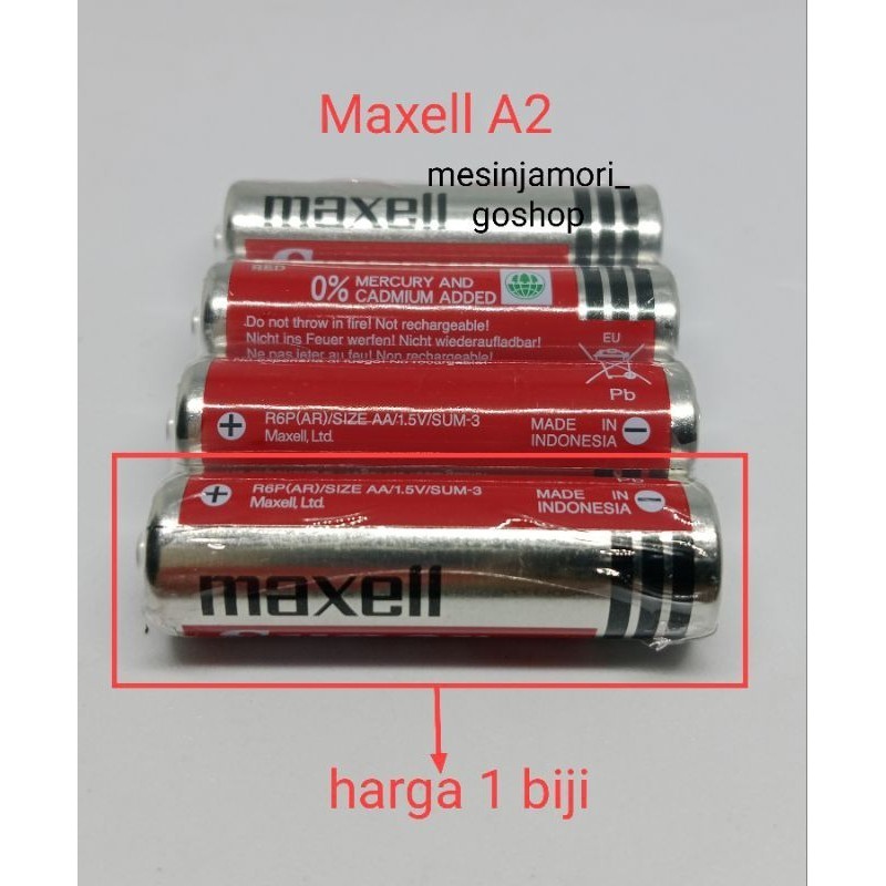 Jual baterai jam dinding A2 AA maxell super | Shopee Indonesia