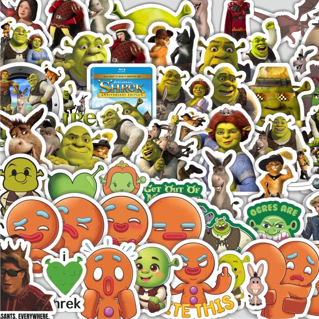 Jual Stiker Cutting Pack Stiker Dreamworks Series Shrek Character Mix 2 ...