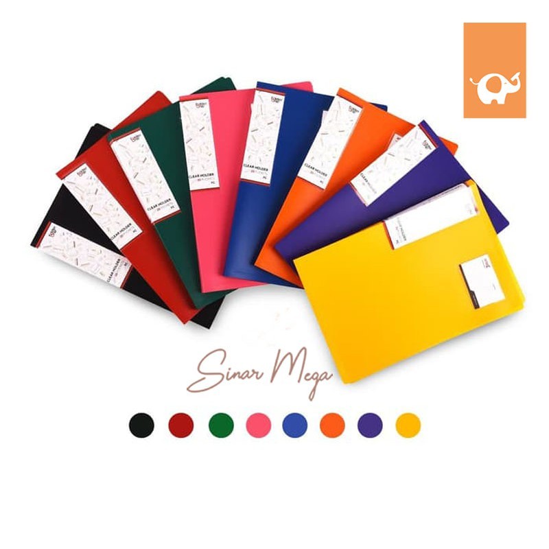 Jual F1 Folder One Clear Holder Isi 40 Pocket Lembar Varian Warna-Warni ...