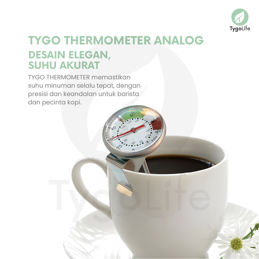 Jual TYGO THERMOMETER ANALOG A01 TERMOMETER JARUM SUHU AIR KOPI SUSU ...