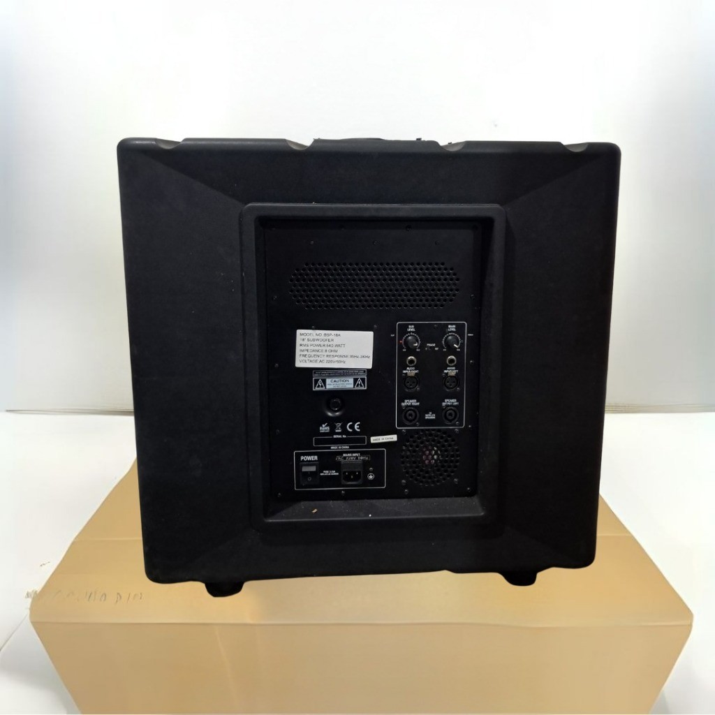 Jual Subwoofer Speaker Box Kabel 18 Inch BSP18A Spiker Aktif Pasif 18 ...