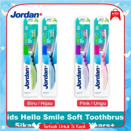Jual Jordan Oral Care Toothbrush Hello Smile Soft 9+ - Tooth Brush ...