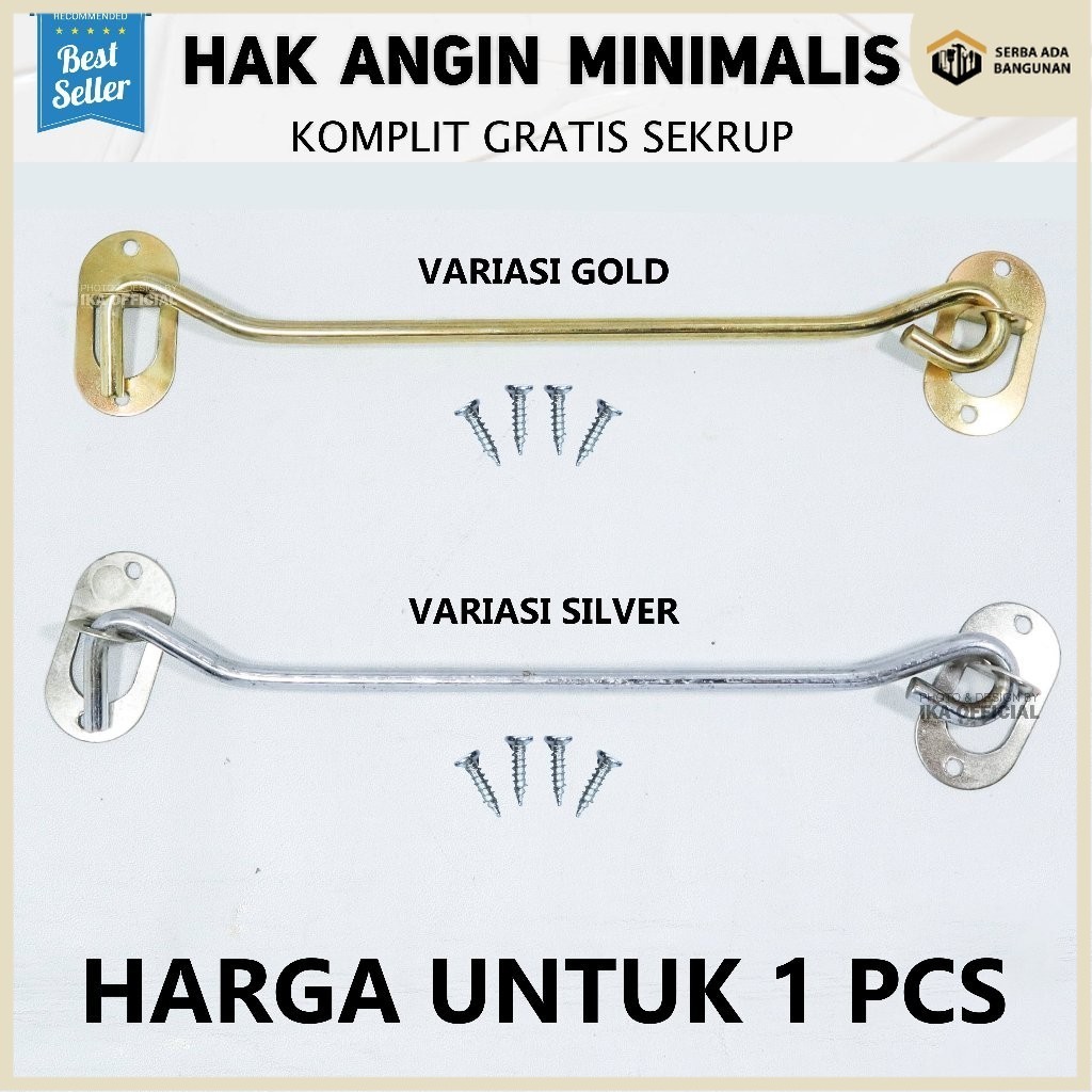 Jual SAB hak angin proyek 6 mm x 19 cm kunci jendela kait jendela ...