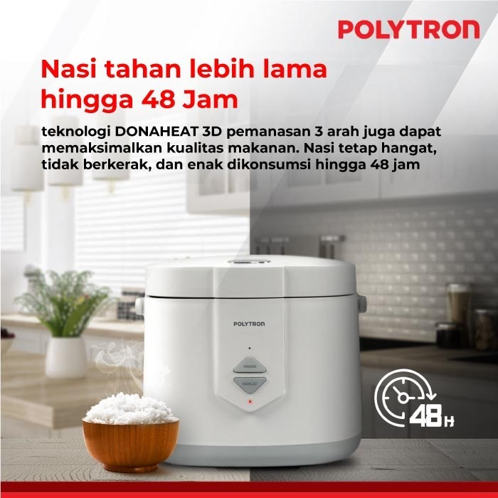 Jual POLYTRON RICE COOKER DONABE PRC 1201Y / RICE COOKER POLYTRON 2 ...