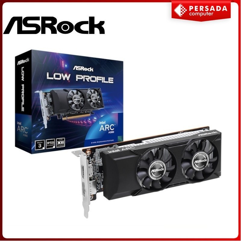 Jual VGA ASRock Intel Arc A380 Dual Fan 6GB GDDR6 VGA Card Low Profile | Shopee Indonesia