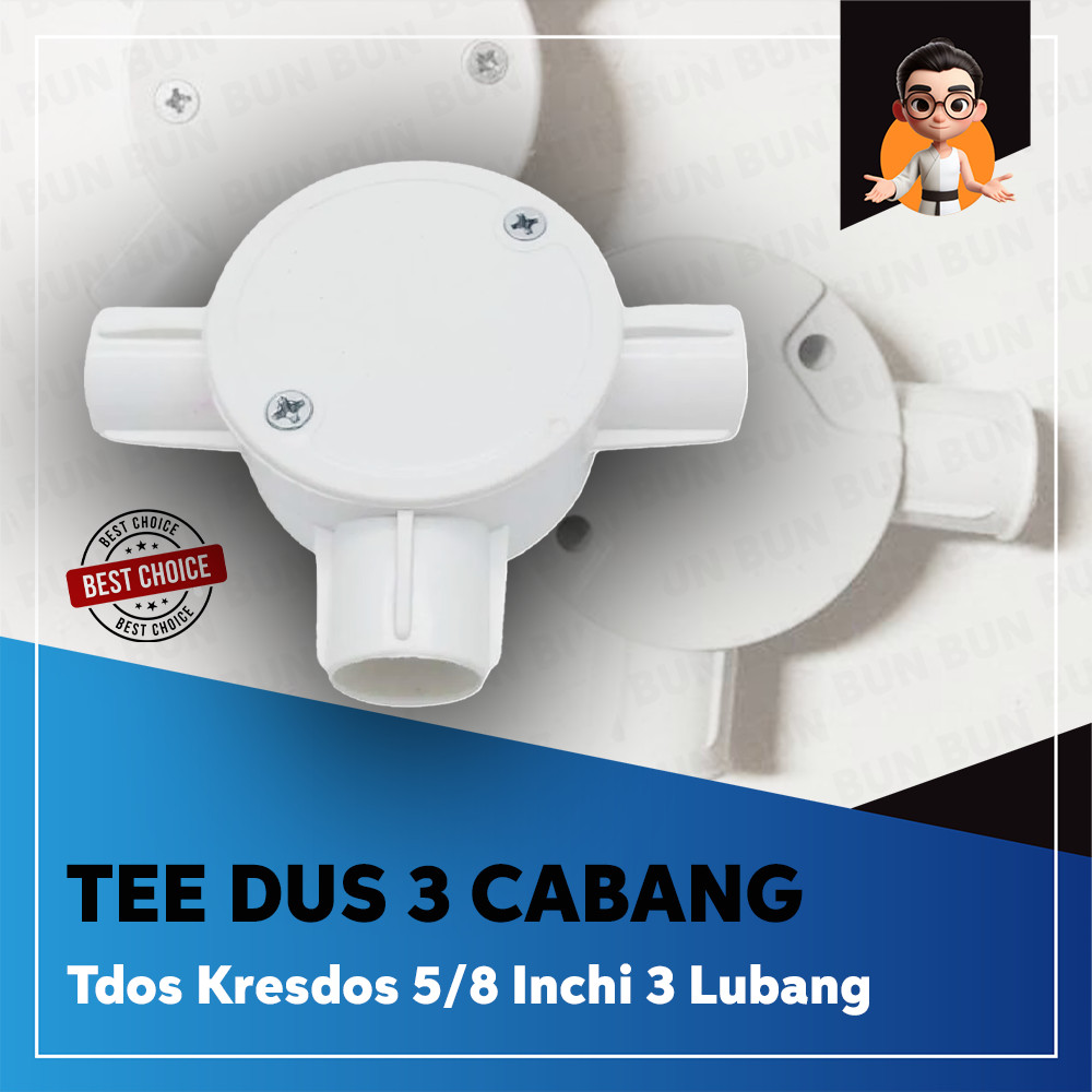 Jual T Dus Superty Cabang 3 Tdoos Sekrup T-dus Teedus 5/8 Inch - Tdos ...