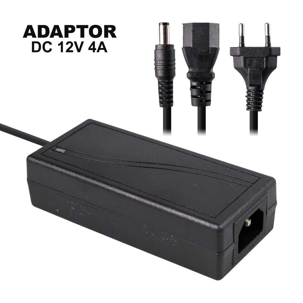 Jual Adaptor Power Supply Converter AC to DC 12V 4A Adaptor Daya LED ...