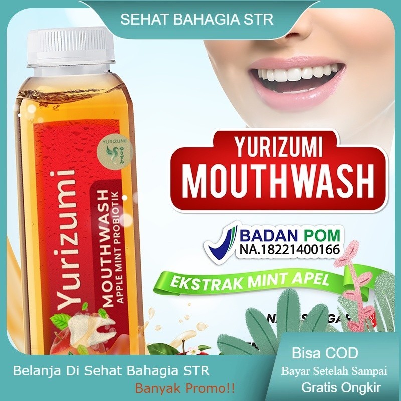 Jual ( BPOM ) Yurizumi Obat Kumur Bau Mulut Karang Gigi Fresh Mint Rasa ...
