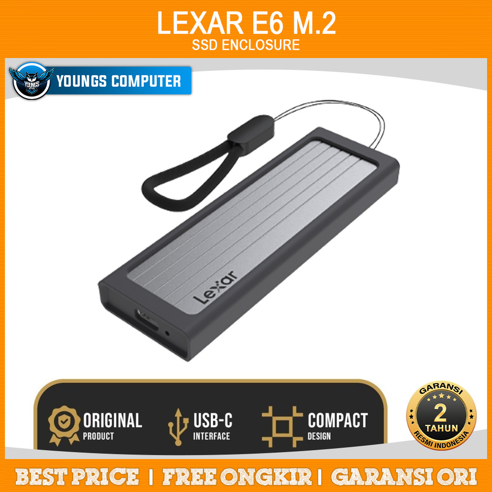 Jual LEXAR M.2 NVME SSD ENCLOSURE E6 External Case USB 3.2 Type-C ...