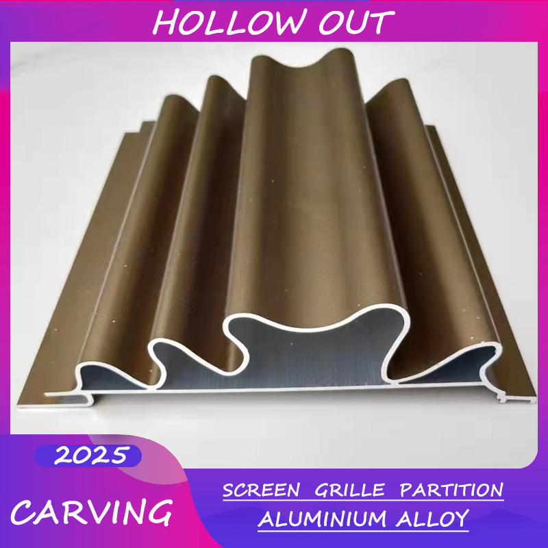 Jual Aluminum Alloy Arc Shaped Irregular Wave Plate Great Wall Fixture ...