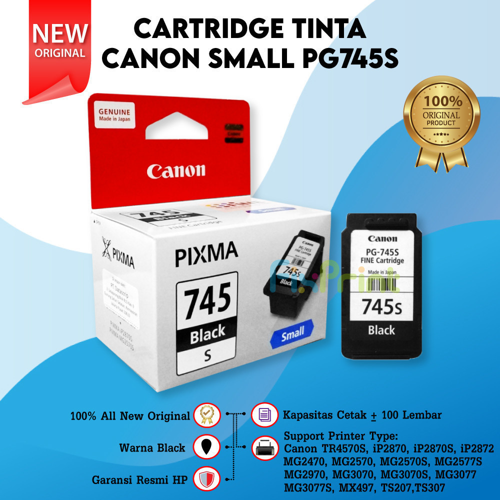Jual Cartridge Tinta PG745S CL746s Original Printer TR4570S TS207 TS307 ...