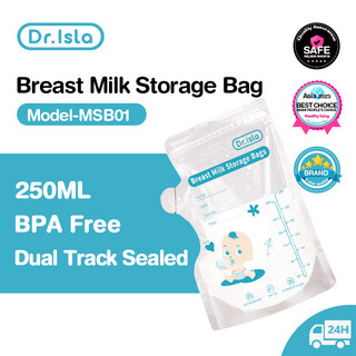 Jual DR.ISLA Kantong ASI 250ml/30Pcs Penampung Asi Plastik Asi Kantong ...