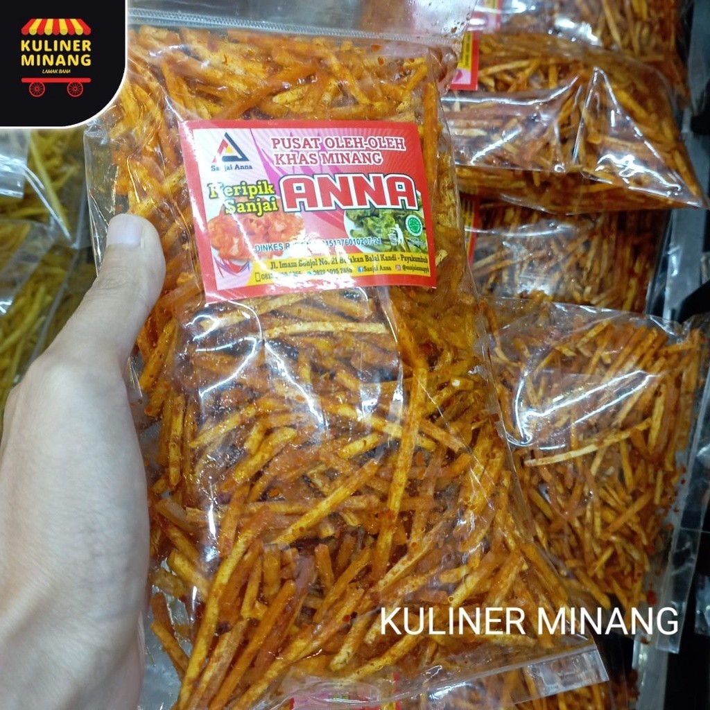 Jual Kuliner Minang Sanjai lidi balado anna Oleh-Oleh Asli Cemilan ...