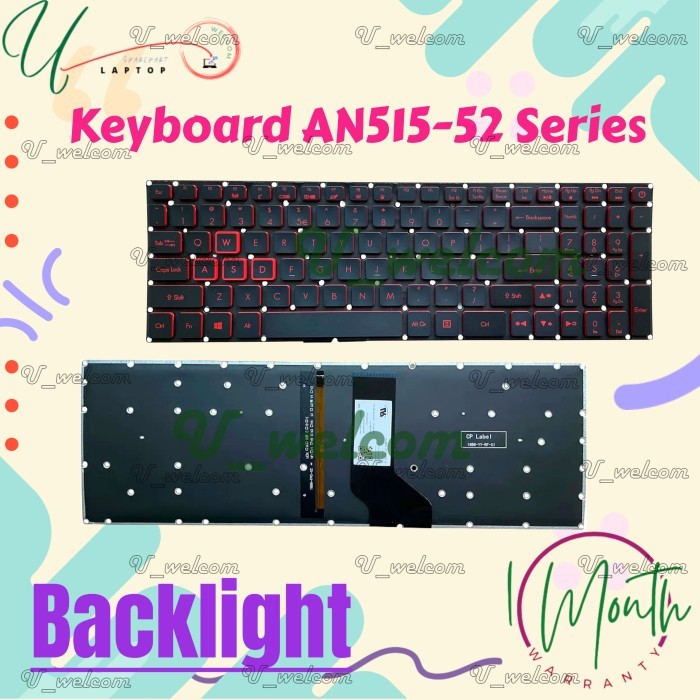 Jual Key Keyboard Nitro 5 AN515 AN515-51 AN515-52 AN515-53 Series ...