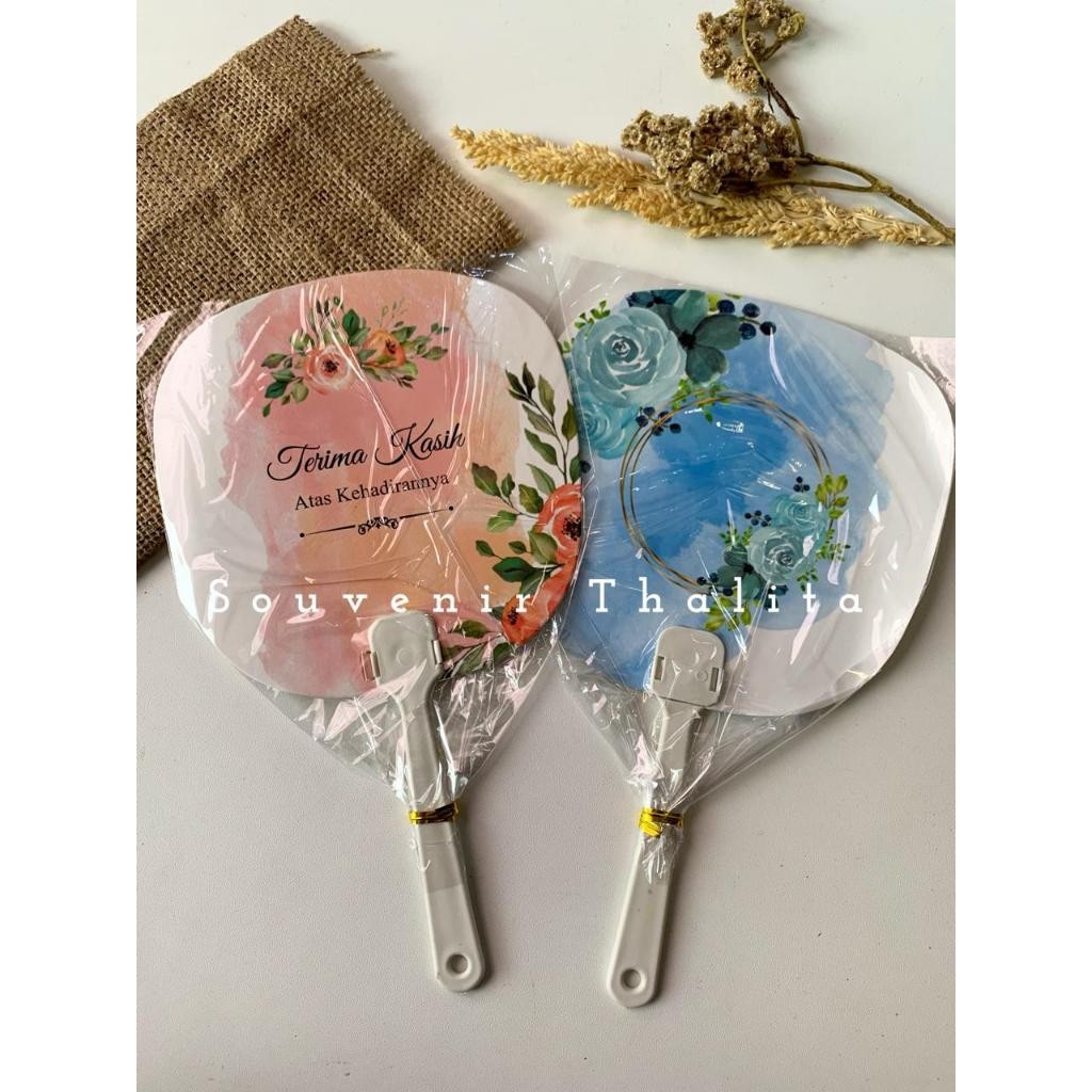 Jual Souvenir Kipas bunga shabby Motif Cantik kemasan plastik | Shopee ...