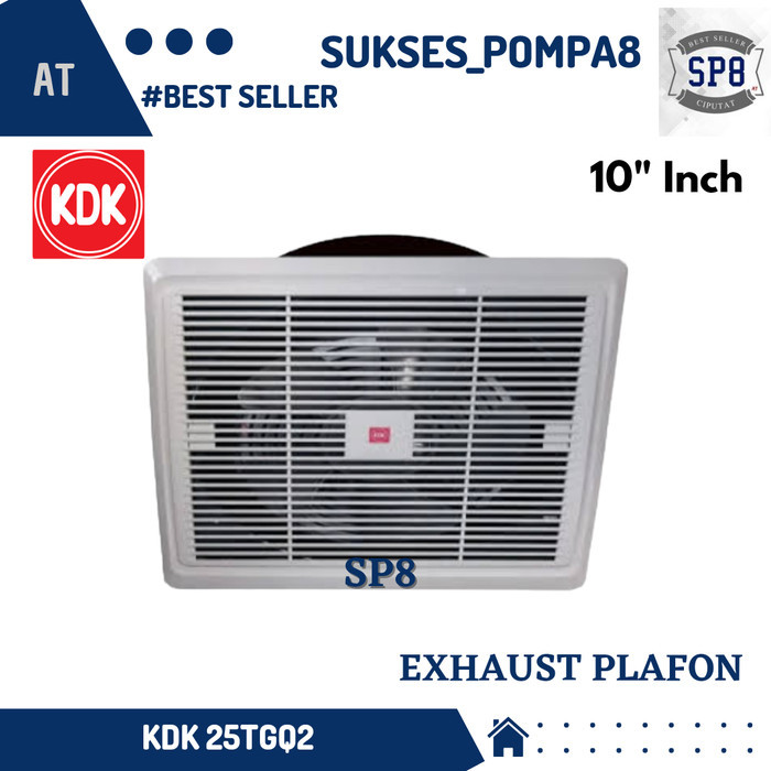 Jual KDK Exhaust Fan / Exhaust Plafon 25TGQ2 (10" Inch) | Shopee Indonesia