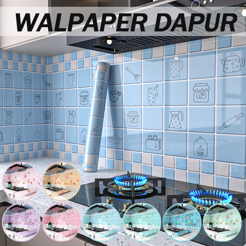 Jual Wall Sticker Dapur Anti Air / Sticker Dinding Minyak 60Cm x 3M ...