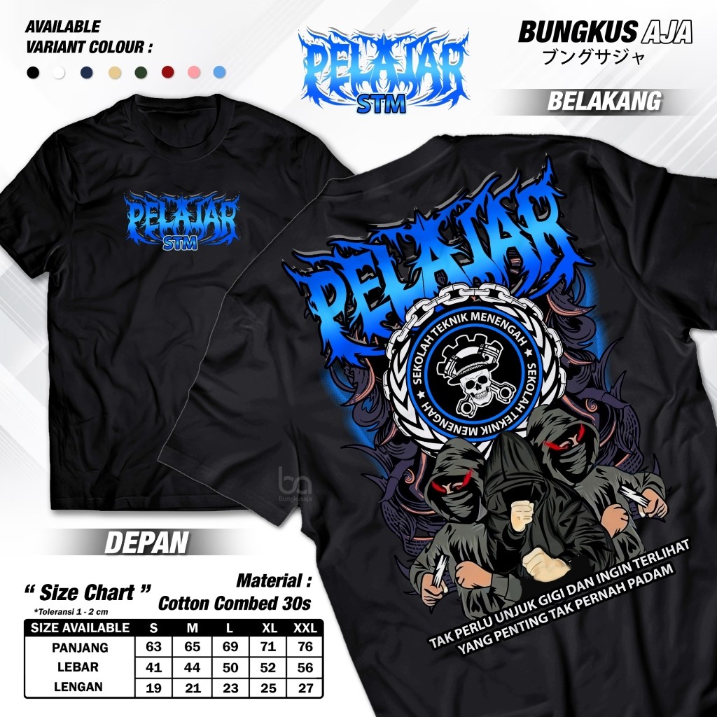 Jual Kaos Pelajar STM - Baju Distro Sekolah Teknik Menengah Viral Keren ...