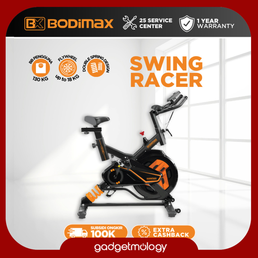 Jual BODIMAX SWING RACER BIKE - Sepeda Statis Spinning Bike Alat Gym Fitness Sepeda Olahraga ...