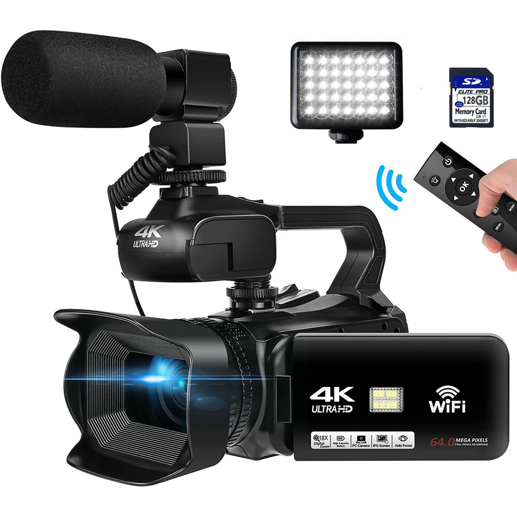 Jual 4K Digital Video Camera WiFi Camcorder DV Recorder 64MP 18X ...