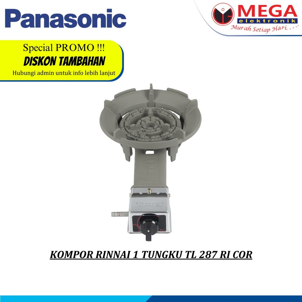 Jual KOMPOR RINNAI 1 TUNGKU TL 287 RI COR | Shopee Indonesia