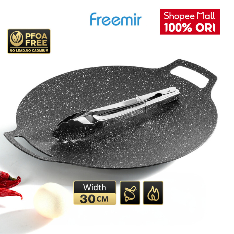 Jual RFU85 [OFFICIAL MALL] freemir Grill Pan 30 CM Wajan Pemanggang ...