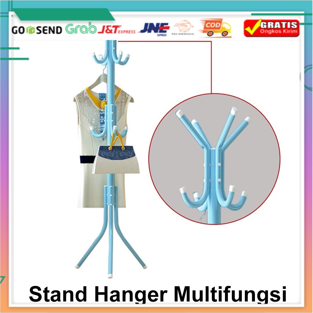 Jual Stand Hanger Berdiri Stand Hanger Single Gantungan Baju Standing ...
