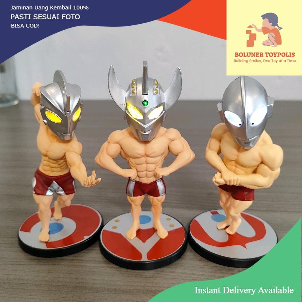 Jual Figure Ultraman Tiga Ace Taro LAMPU LED Muscle Otot Binaragawan ...