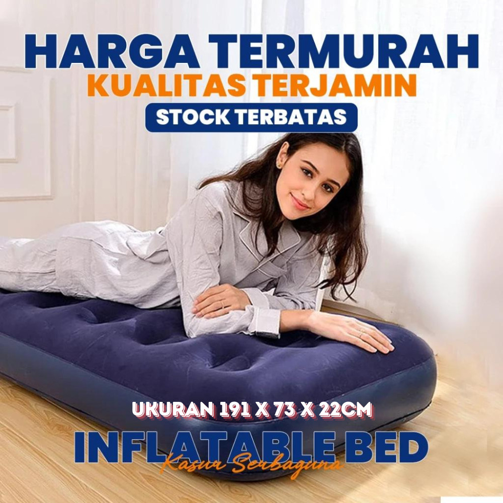 Jual Tokokolam89 Kasur Angin single Air Bed Matras Kamar Anti Kempes ...
