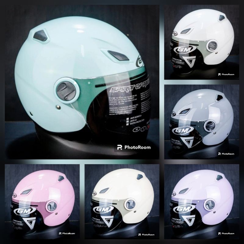 Jual Helm GM Venus Hijab Original / Helm Motor Retro Hijab / Helm Motor ...