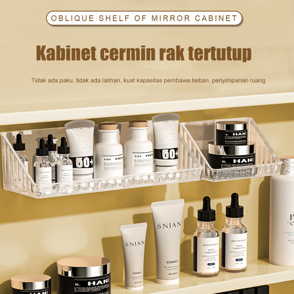 Jual MASLA Rak Akrilik Kamar Mandi Tempat Skincare conditioner diffuser ...